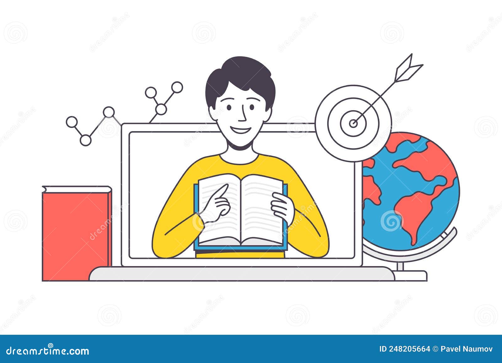 Online Learning with Man Instructor from Laptop Screen Teaching with ...