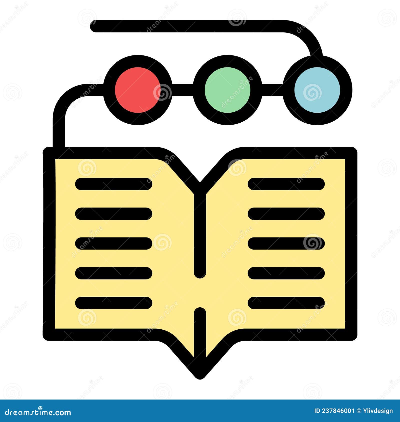 Online Learning Platform Icon Color Outline Vector Stock Vector ...
