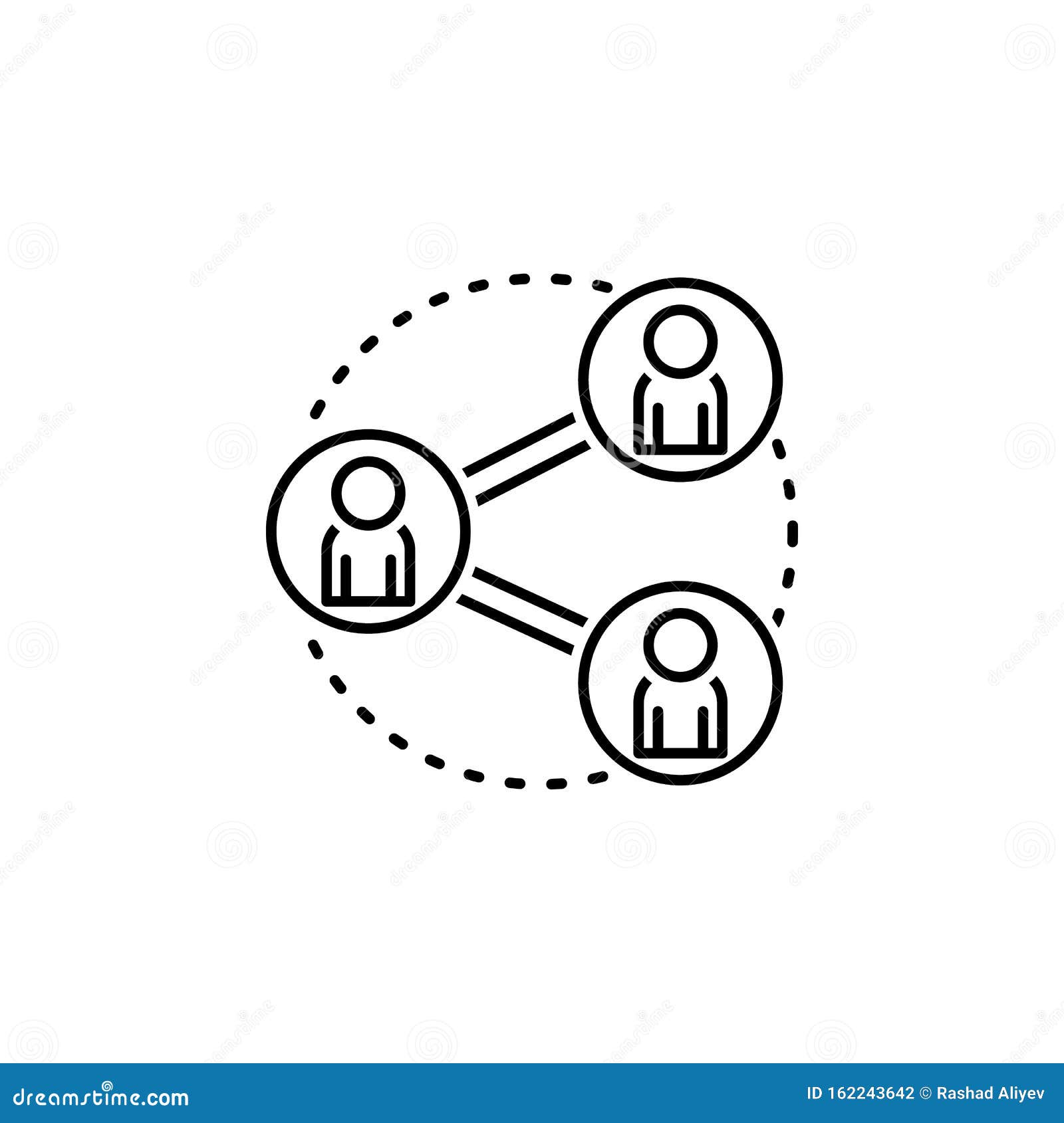 Online Learning Share Simple Line Icon Stock Illustration ...