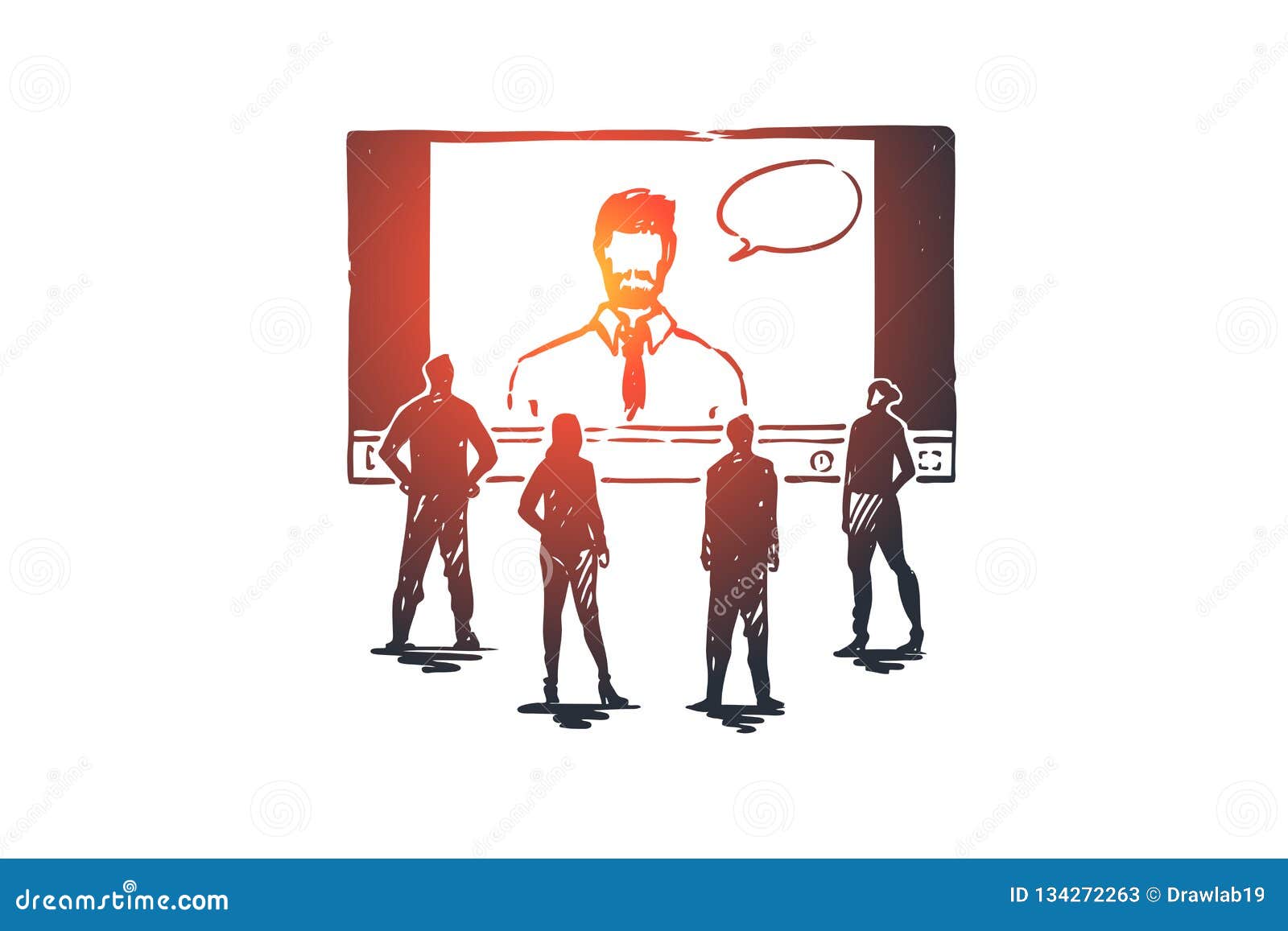 Online Training Sketch Stock Illustrations – 1,446 Online Training ...