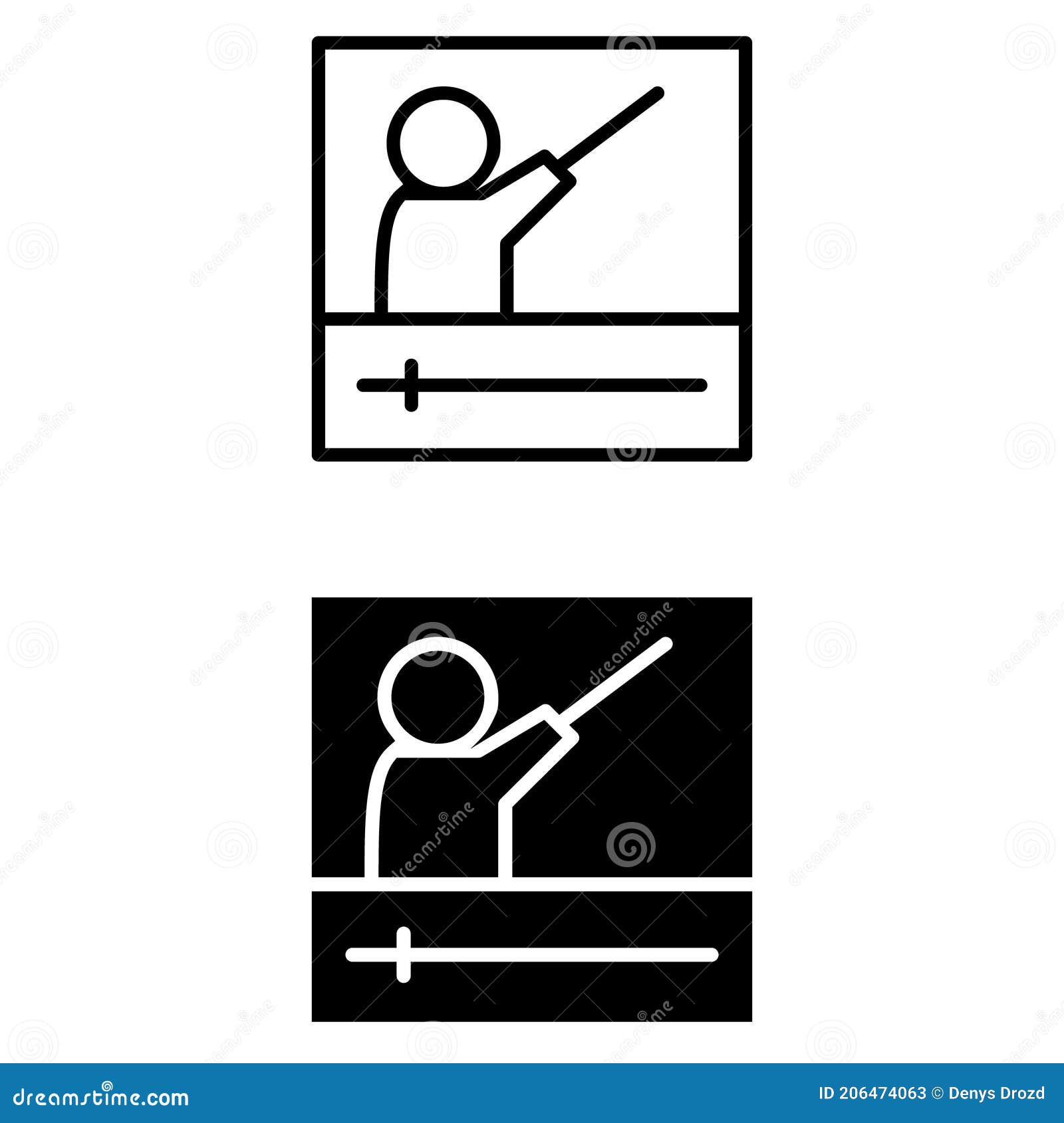 Online Learning Vector Icon Set. Web Seminar Illustration Sign ...