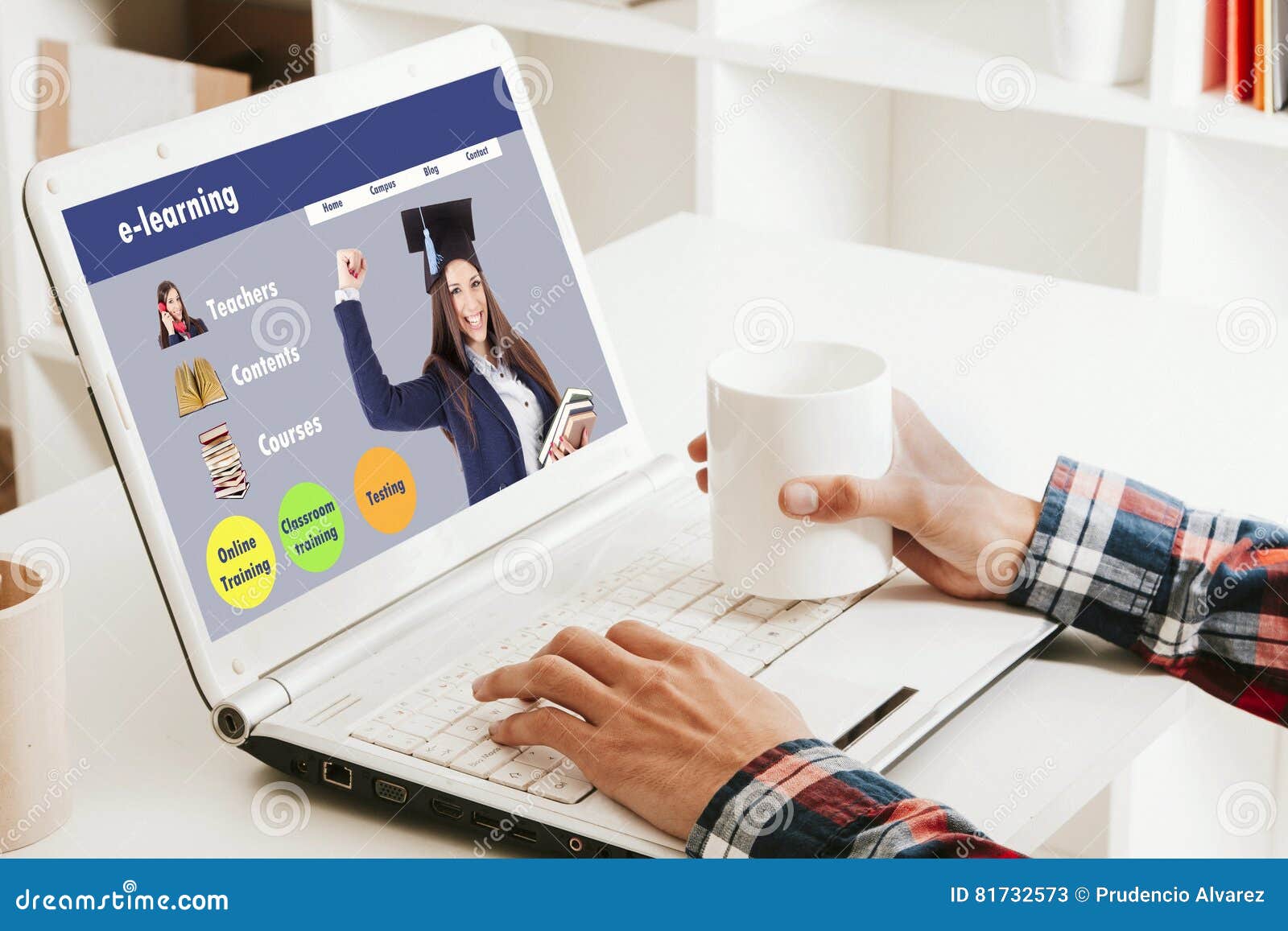 Online learning website stock image. Image of laptop - 81732573