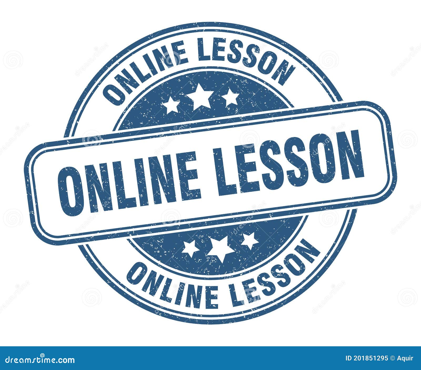 Online Lesson Stamp. Online Lesson Label. Round Grunge Sign Stock ...