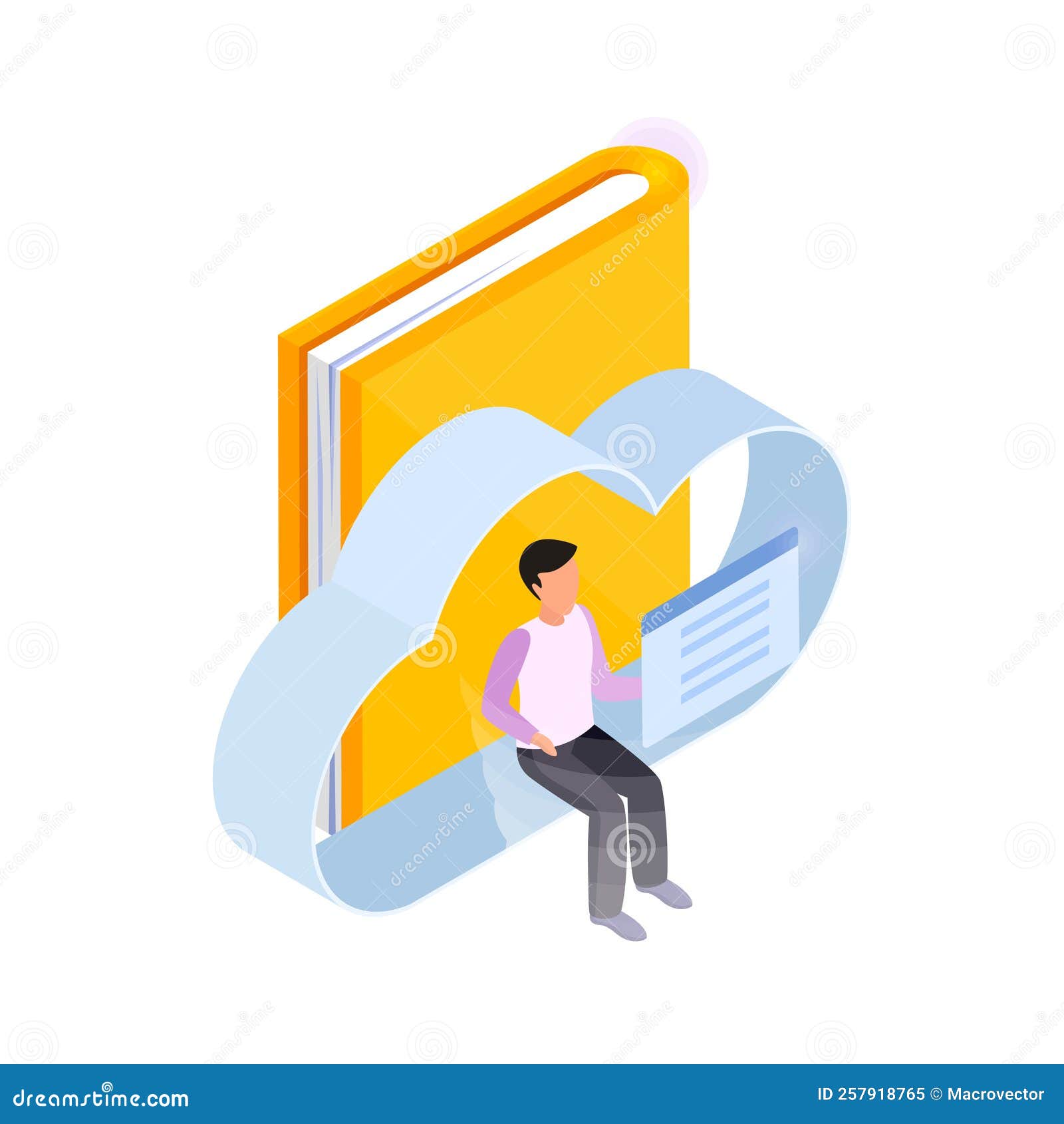 Online Library Icon stock vector. Illustration of education - 257918765