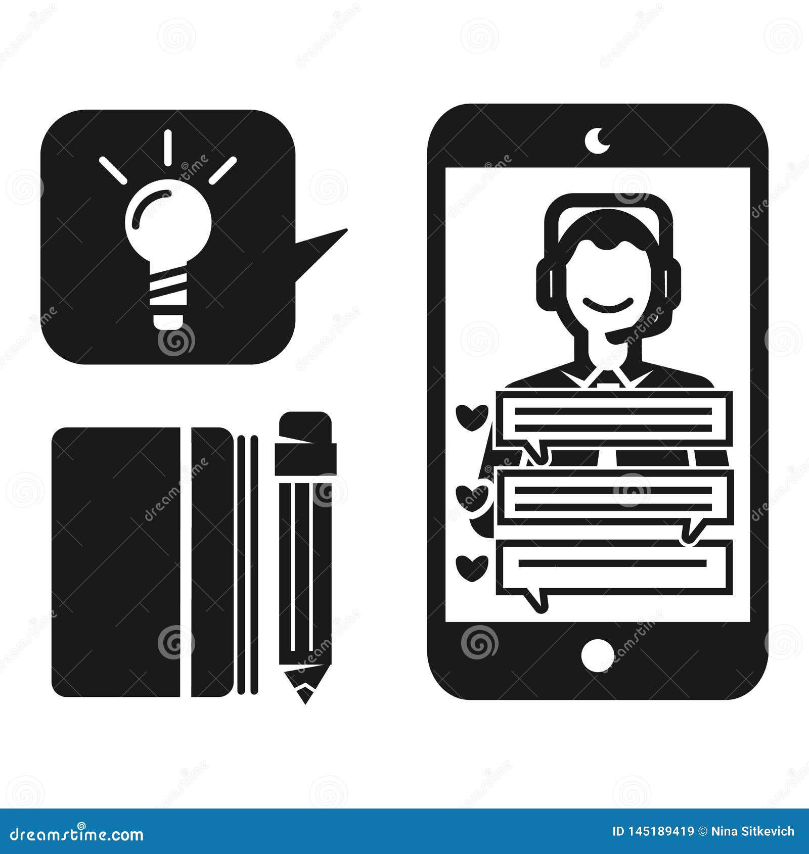 Online Live Webinar Icon, Simple Style Stock Vector - Illustration of ...