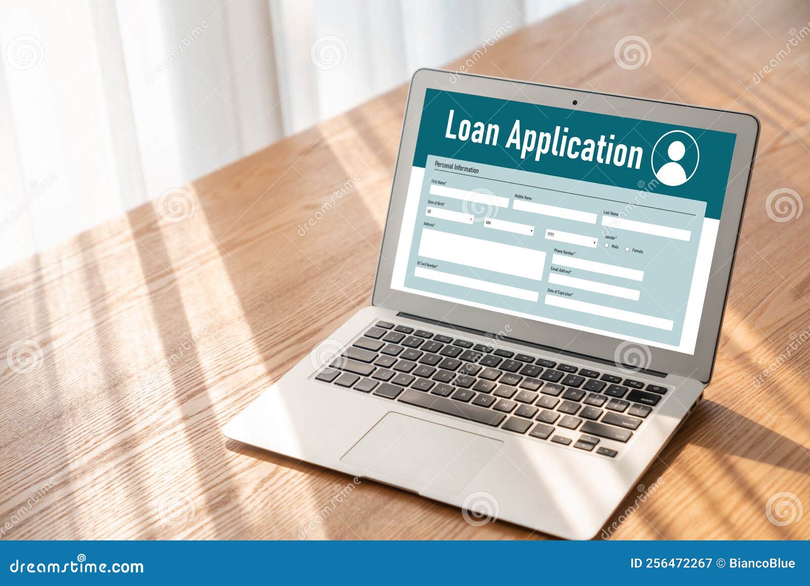 Online Loan Application Form for Modish Digital Information Collection Stock Image - Image of ...