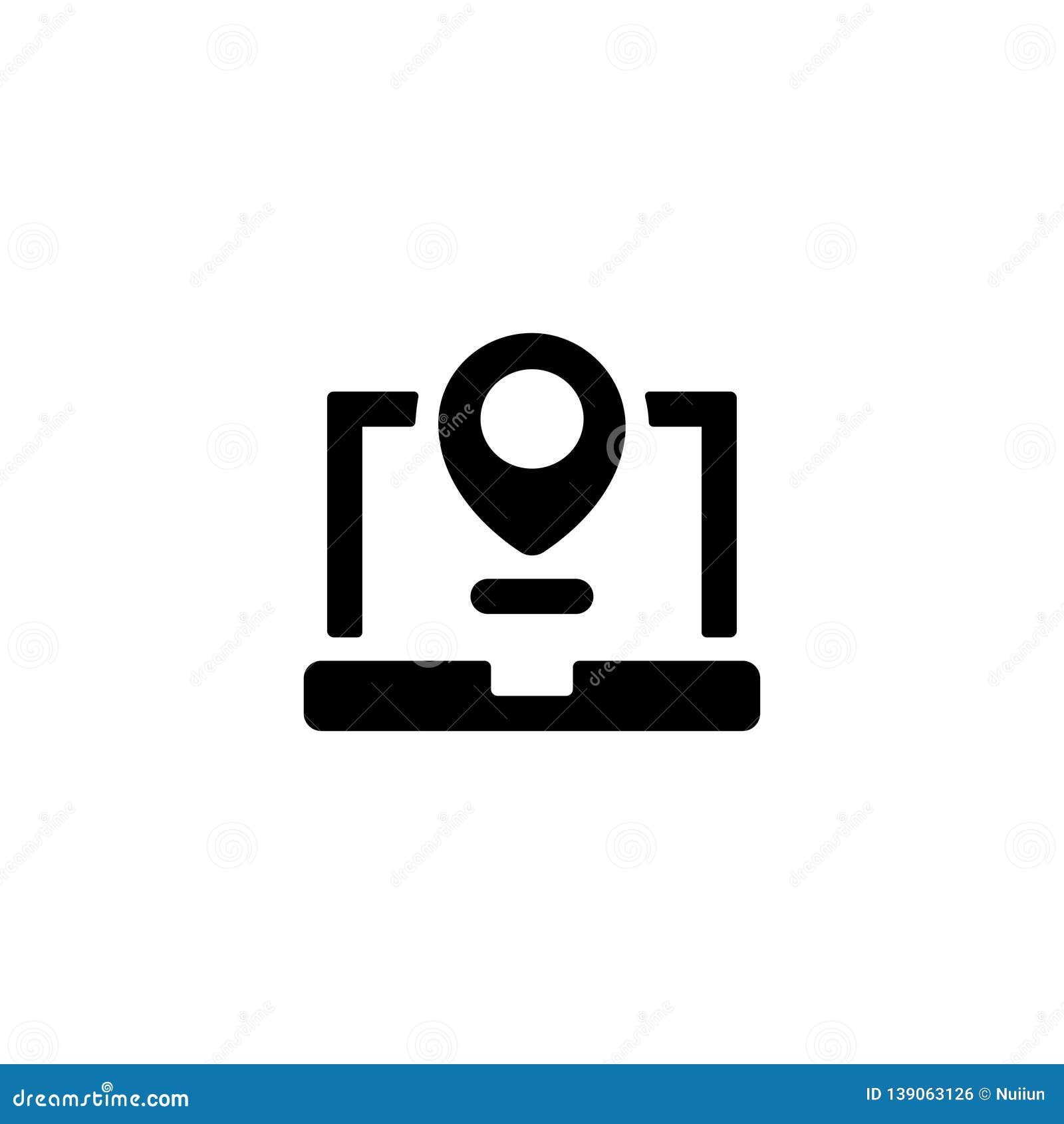 Online Map Icon Vector Illustration Stock Vector - Illustration of ...