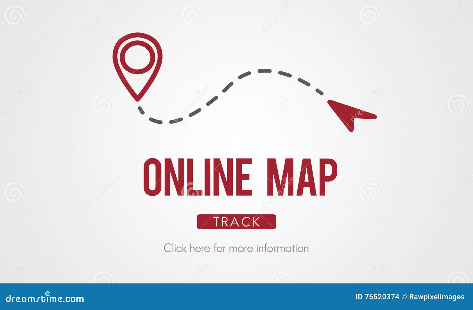 Online Map Internet Media Navigation Route Concept Stock Illustration ...