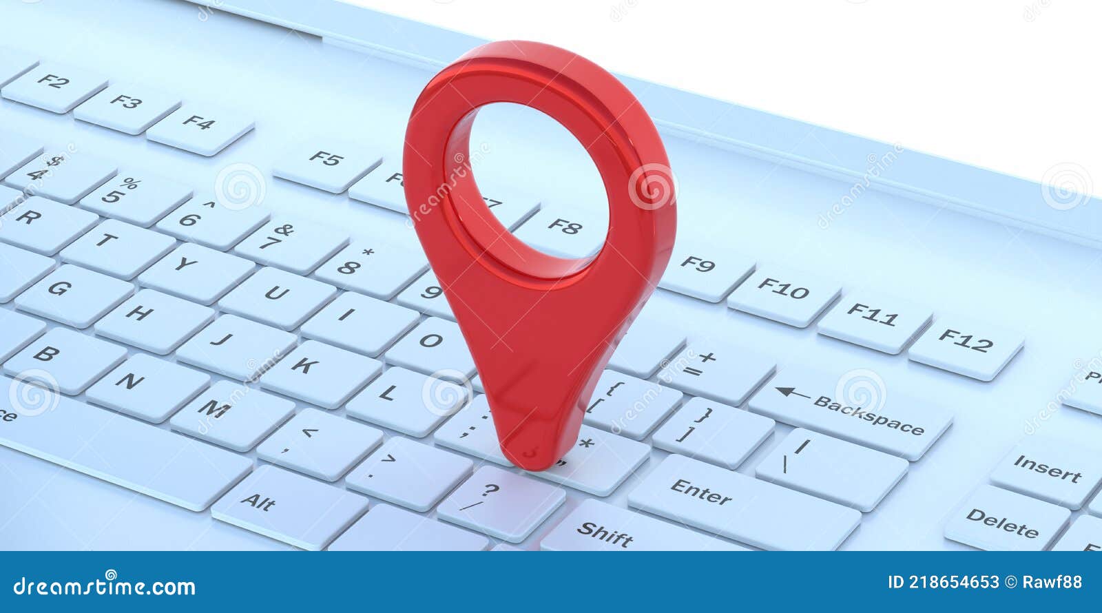 Online Maps, Gps Navigation Concept. Map Pointer Location on a Laptop ...