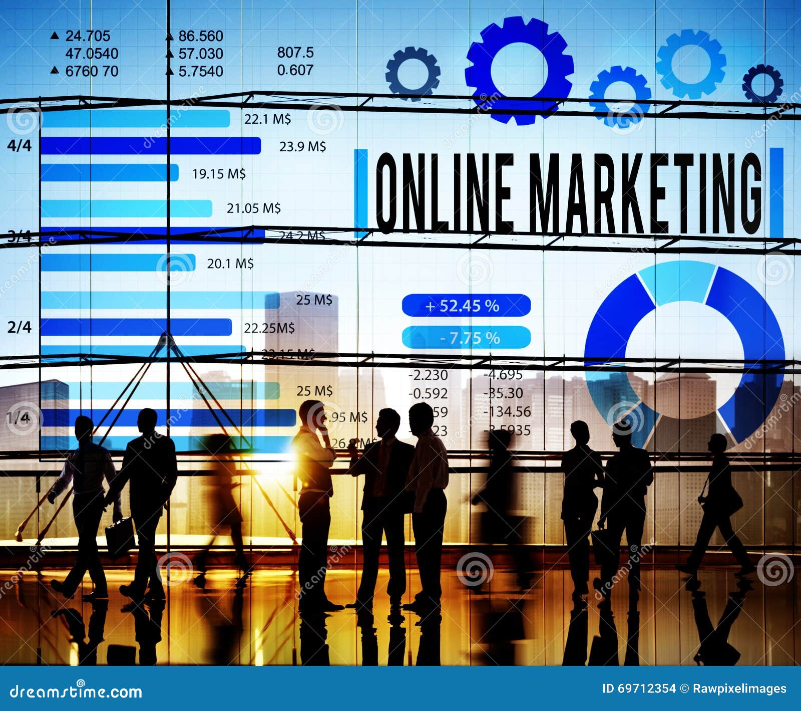 Online Marketing E-commerce Business Concept Stock Photo - Image of ...