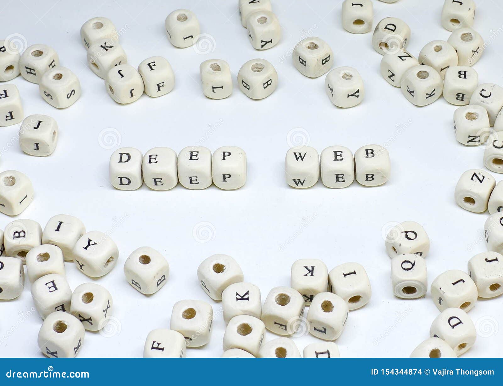 Online Marketing Term on White Background Wooden Abc Deep Web Stock ...