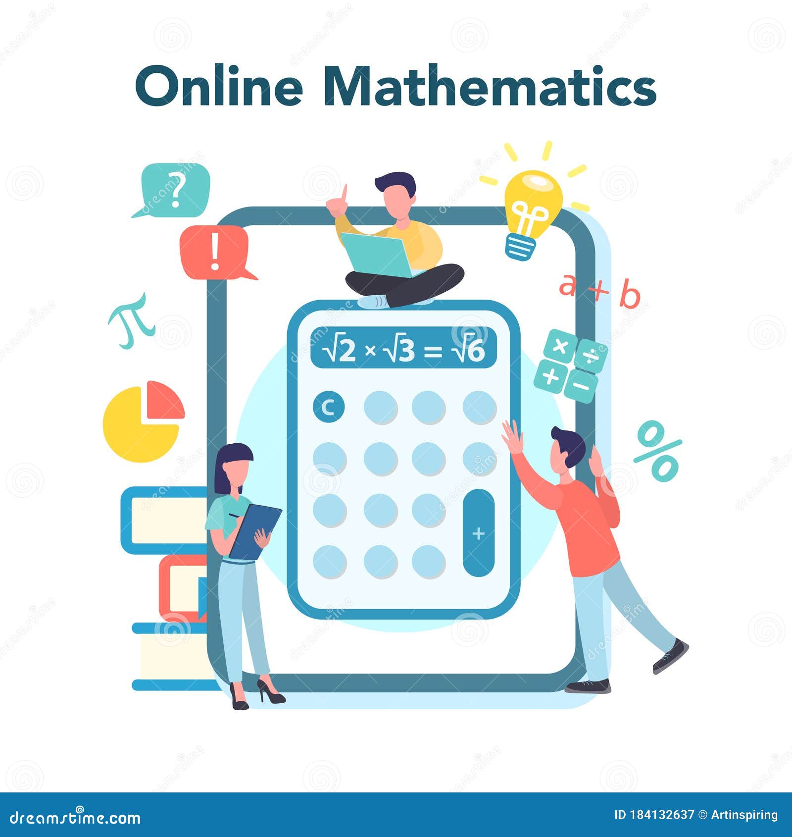 Online Math Course. Learning Mathematics in Internet, Stock Vector ... Online Math Course. Learning Mathematics in Internet, Stock Vector ...