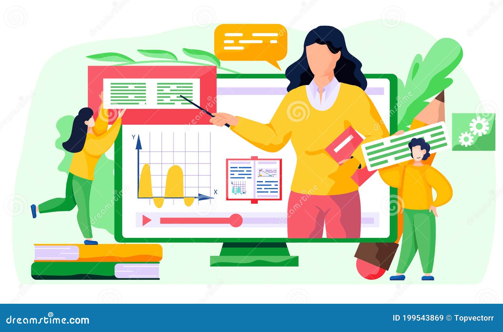 Online Math Course. Learning Mathematics in Internet, Idea of Distance ...