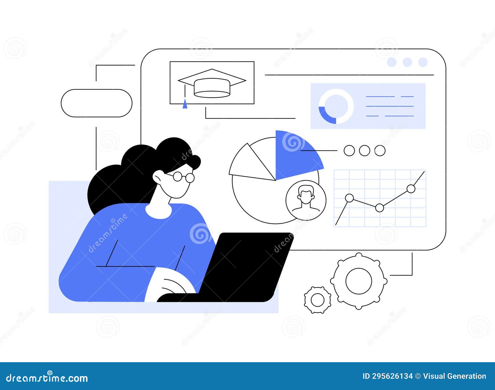 Online MBA Isolated Cartoon Vector Illustrations. Stock Vector ...