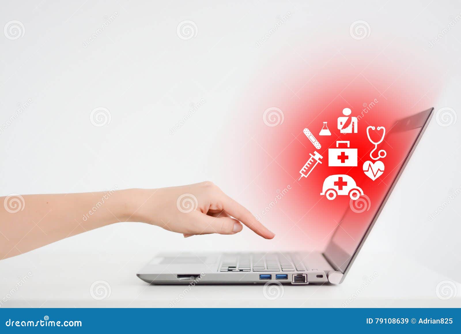 Online Medical Services Using an Internet Platform Stock Image - Image ...