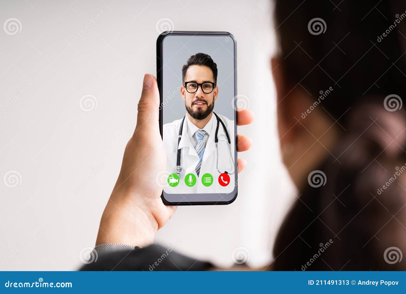 Online Medical Video Conference with Doctor Stock Image - Image of girl ...