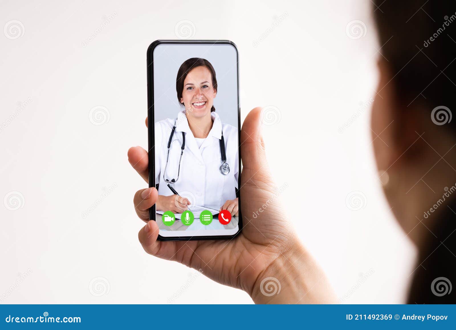 Online Medical Video Conference with Doctor Stock Image - Image of ...