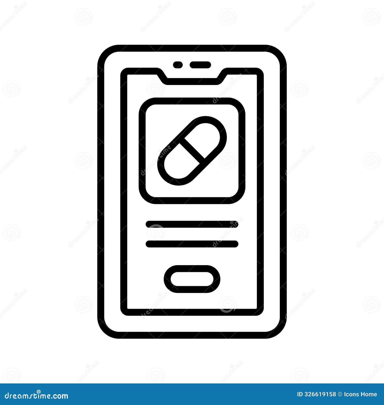 Online Medication, Capsule Inside Computer Screen Concept Icon of ...