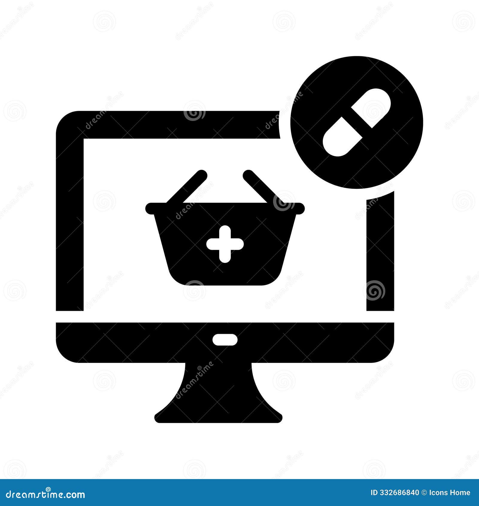 Online Medication stock vector. Illustration of store - 332686840