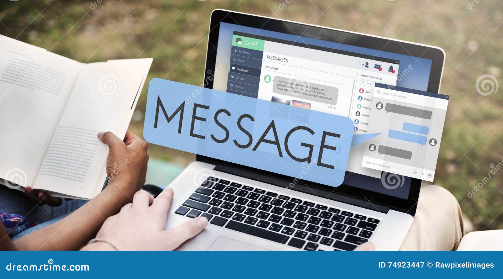 Online Message Email Digital Chatting Concept Stock Image - Image of ...