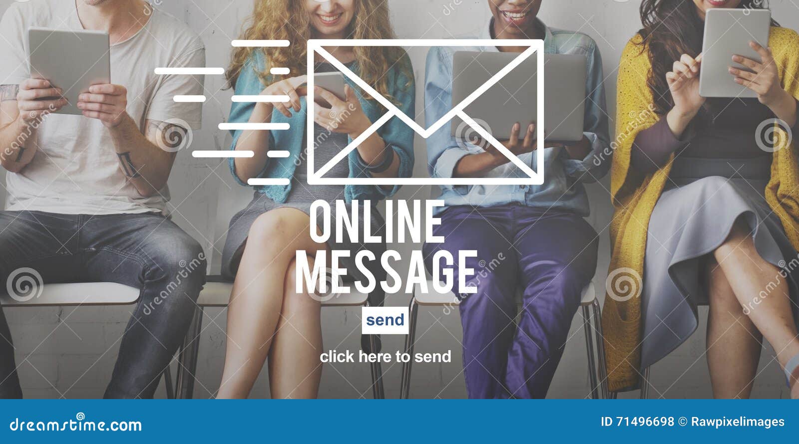 Online Message Global Communications Connection Concept Stock Photo ...