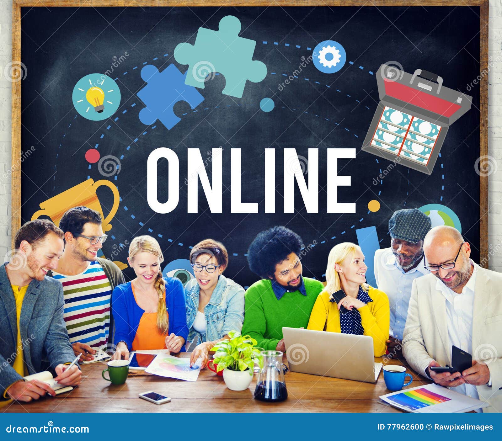 Online Network Connecting Community Internet Concept Stock Photo ...