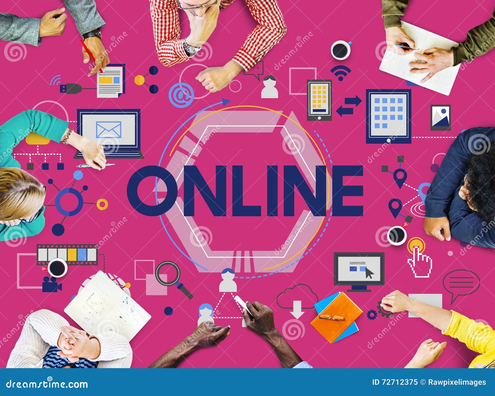 Online Network Connection Social Media Website Concept Stock Image ...