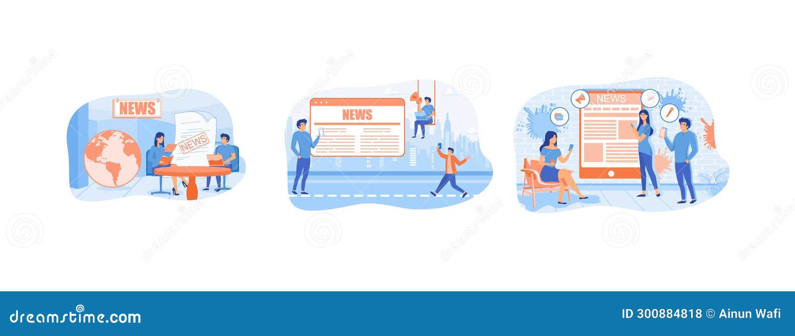 Online News. Online News Mobile App. Online Reading News Stock ...