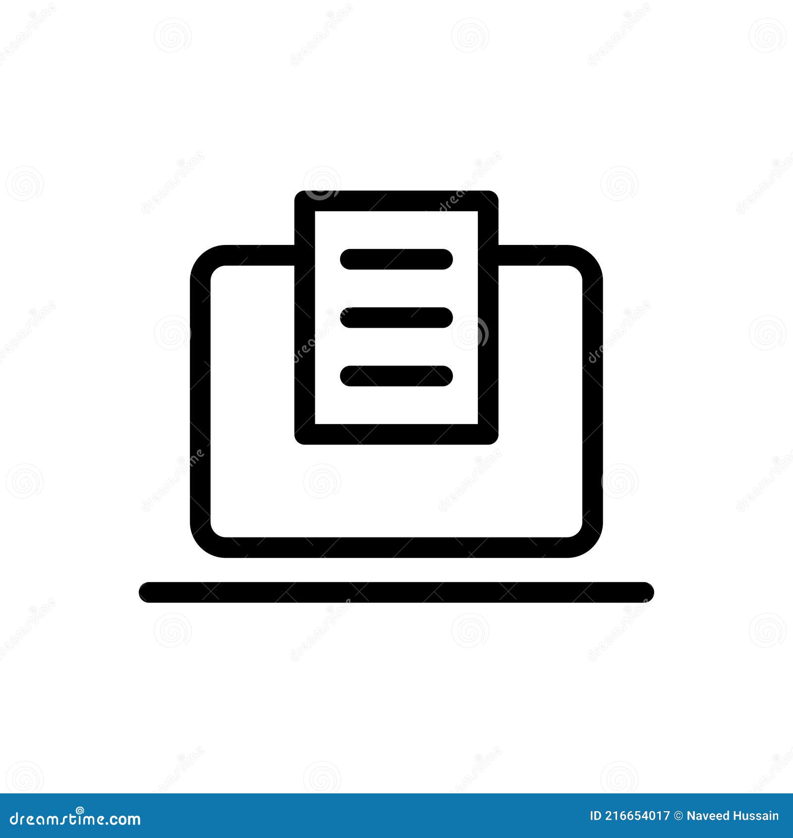 Online notes stock vector. Illustration of training - 216654017