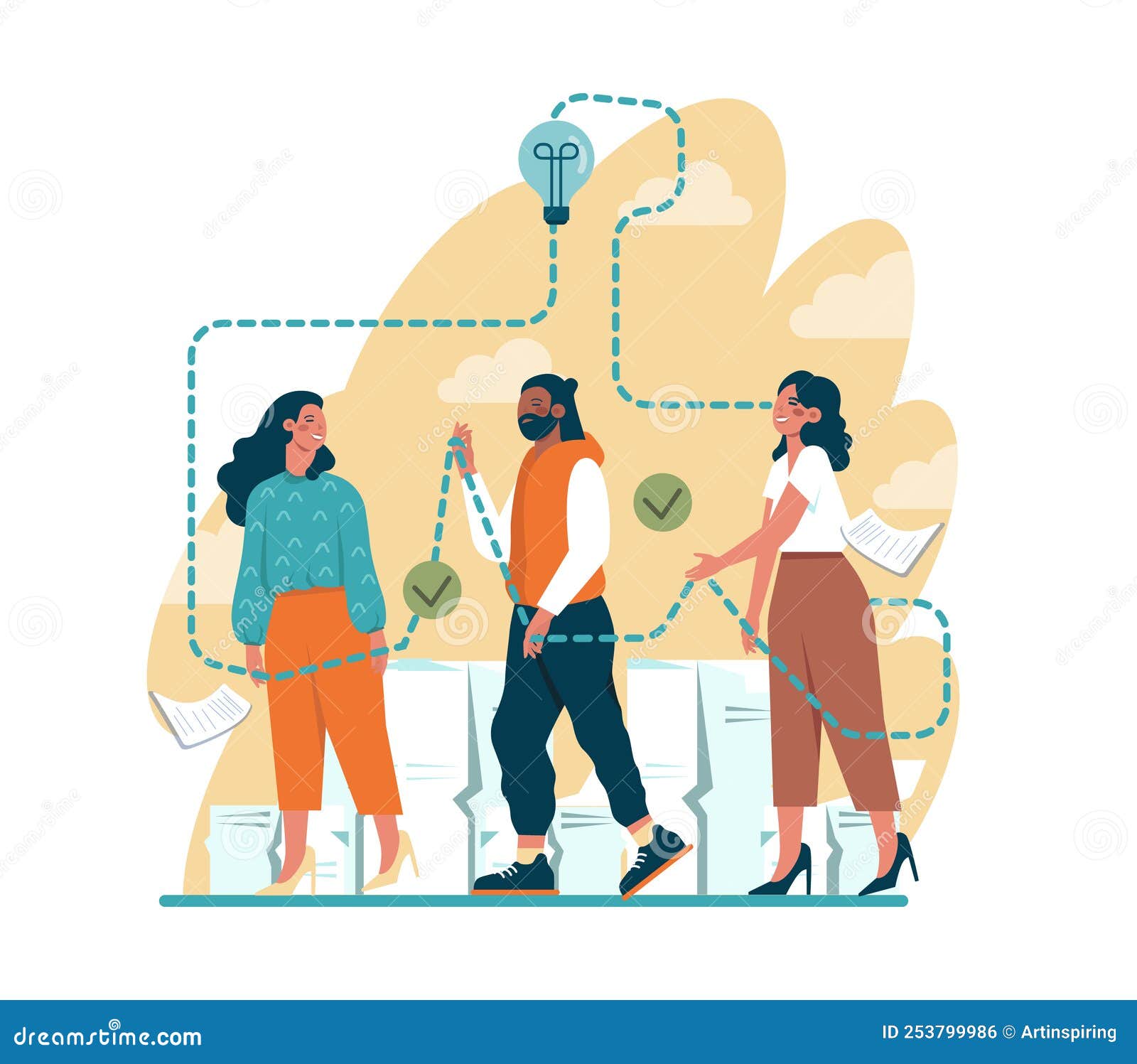 Online Office. Modern Virtual Office Developing and Moderating Stock ...