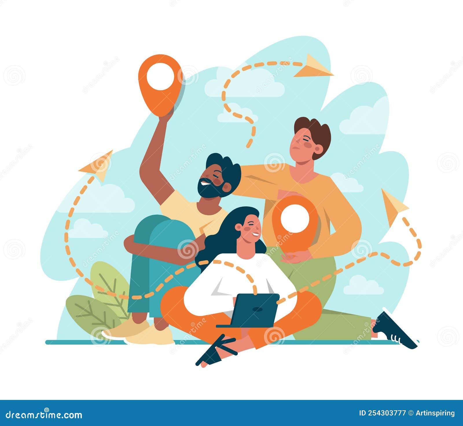 Online Office. Modern Virtual Office Developing and Moderating Stock ...