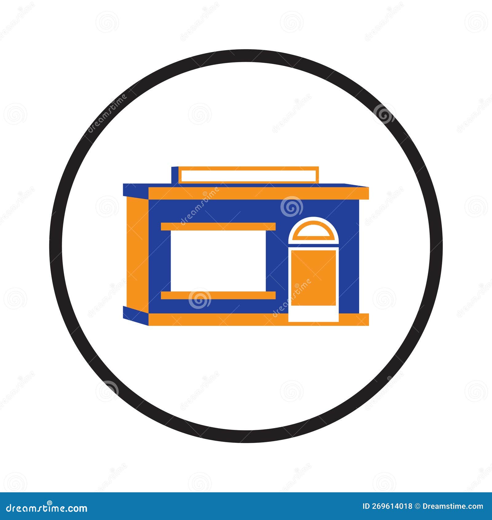 Online open store icon stock vector. Illustration of symbol - 269614018