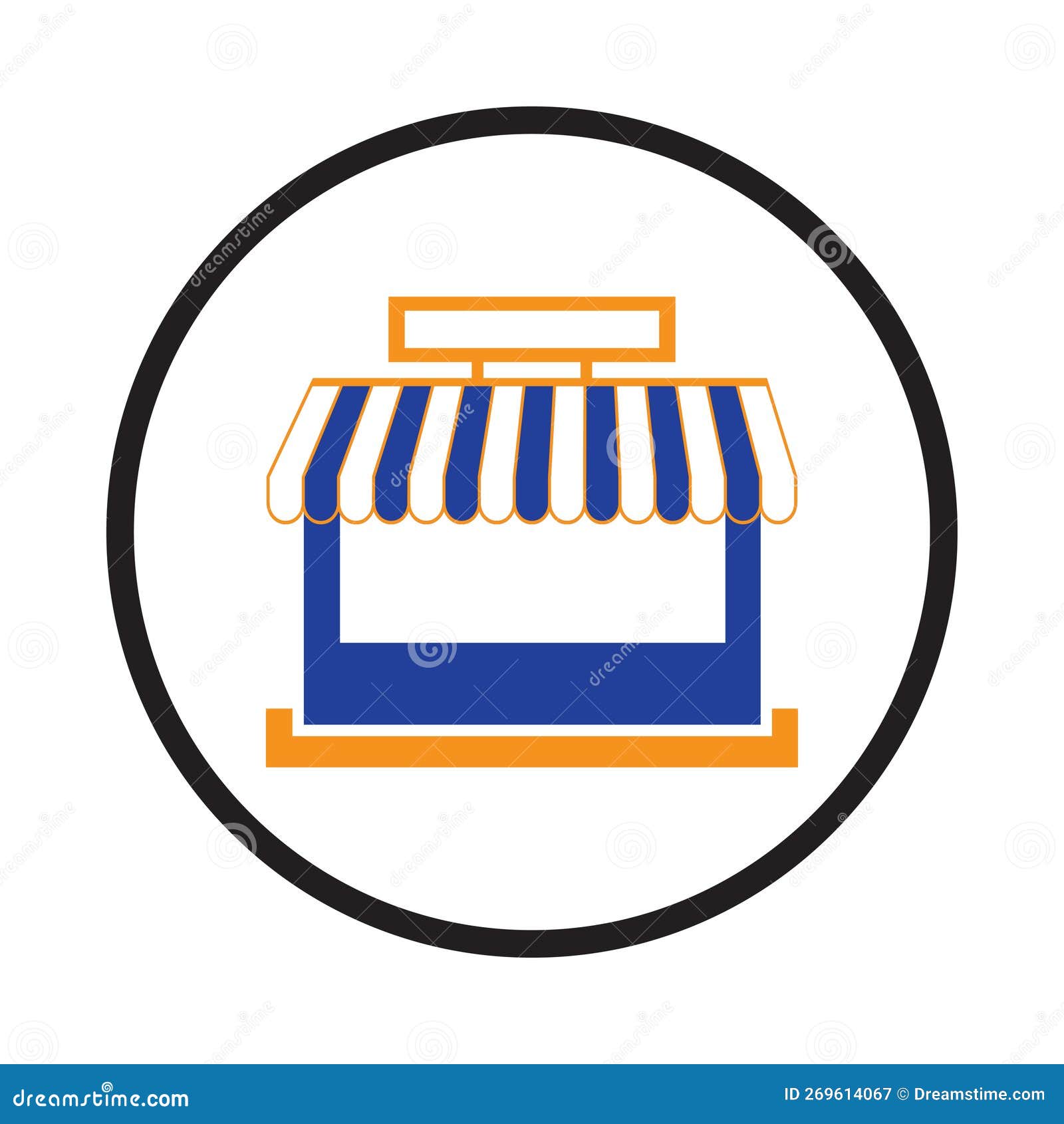 Online open store icon stock vector. Illustration of open - 269614067