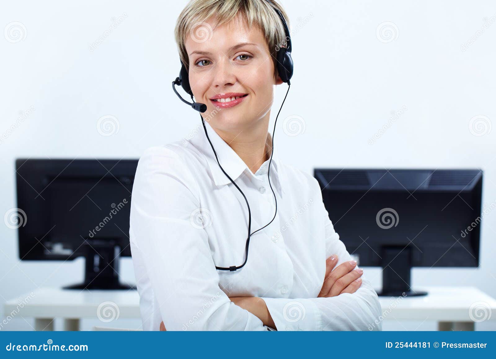 Online operator stock image. Image of helpline, elegance - 25444181