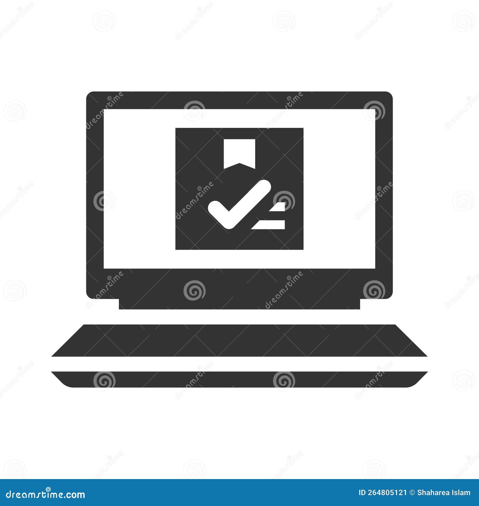 Online order confirm icon stock vector. Illustration of order - 264805121