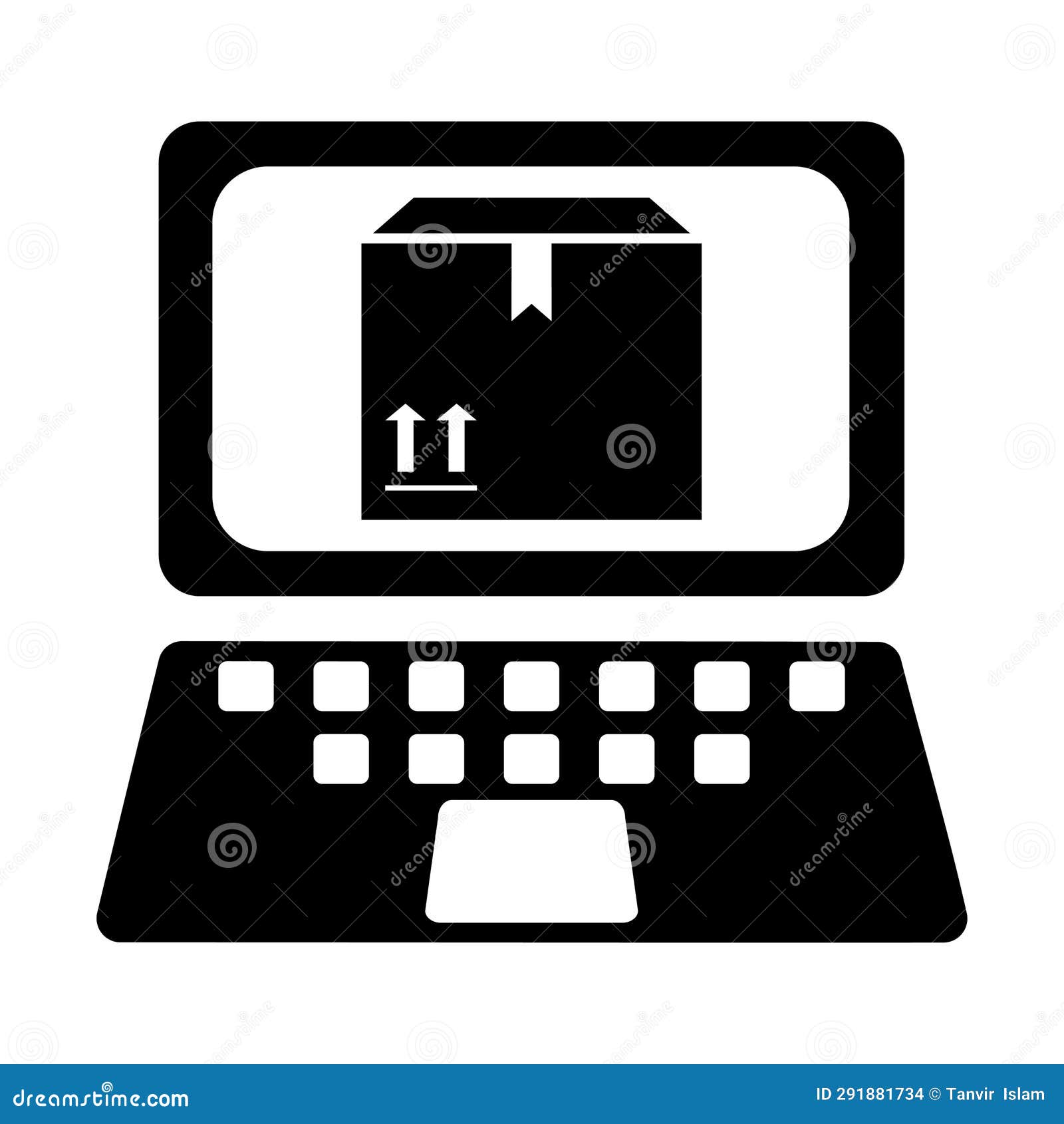 Online Order Confirm Icon stock illustration. Illustration of status ...
