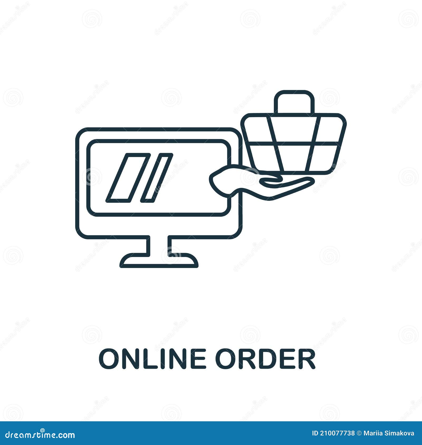 Online Order Icon. Simple Element from Delivery Collection. Creative ...