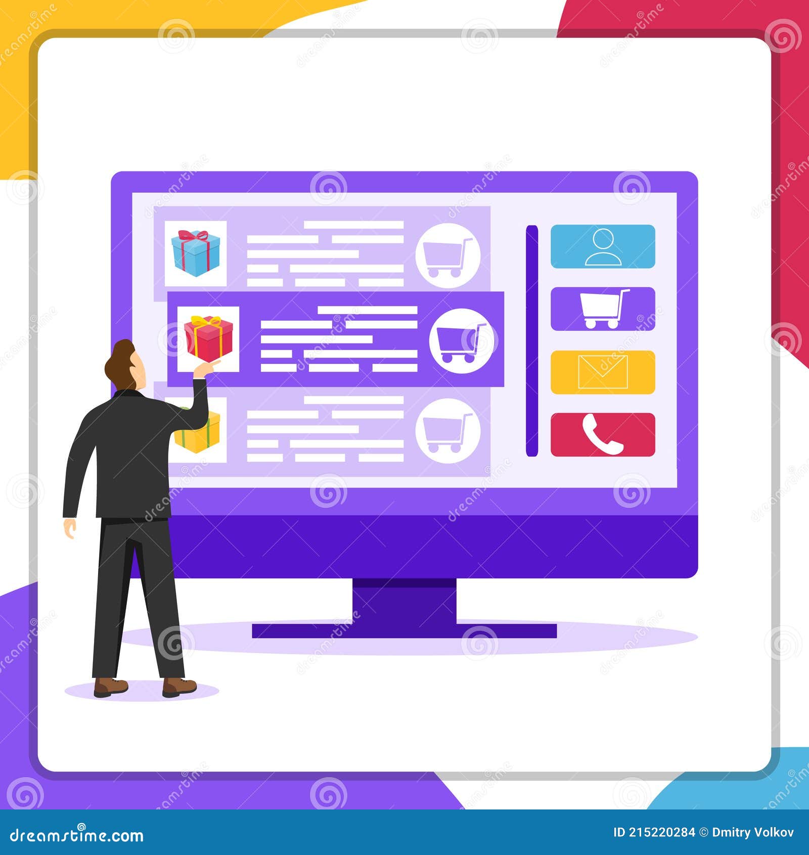 Online Ordering of Goods. Online Ordering of Goods through a Computer ...