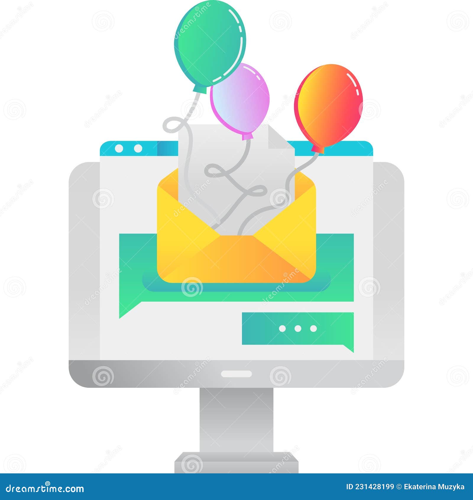 Invitation Icon Vector Sign And Symbol Isolated On White Background ...