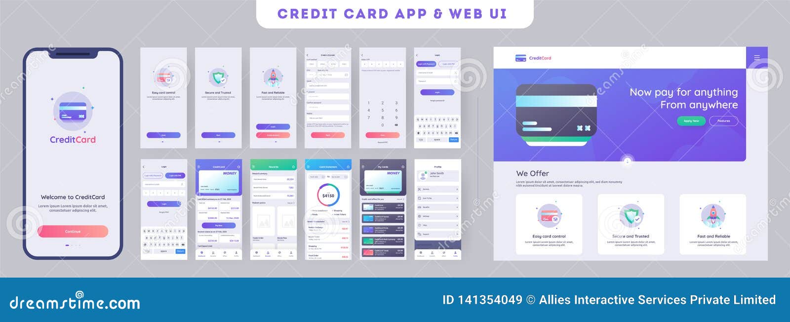 Online Payment or Credit Cards App Ui Kit for Responsive Mobile App ... Online Payment or Credit Cards App Ui Kit for Responsive Mobile App ...