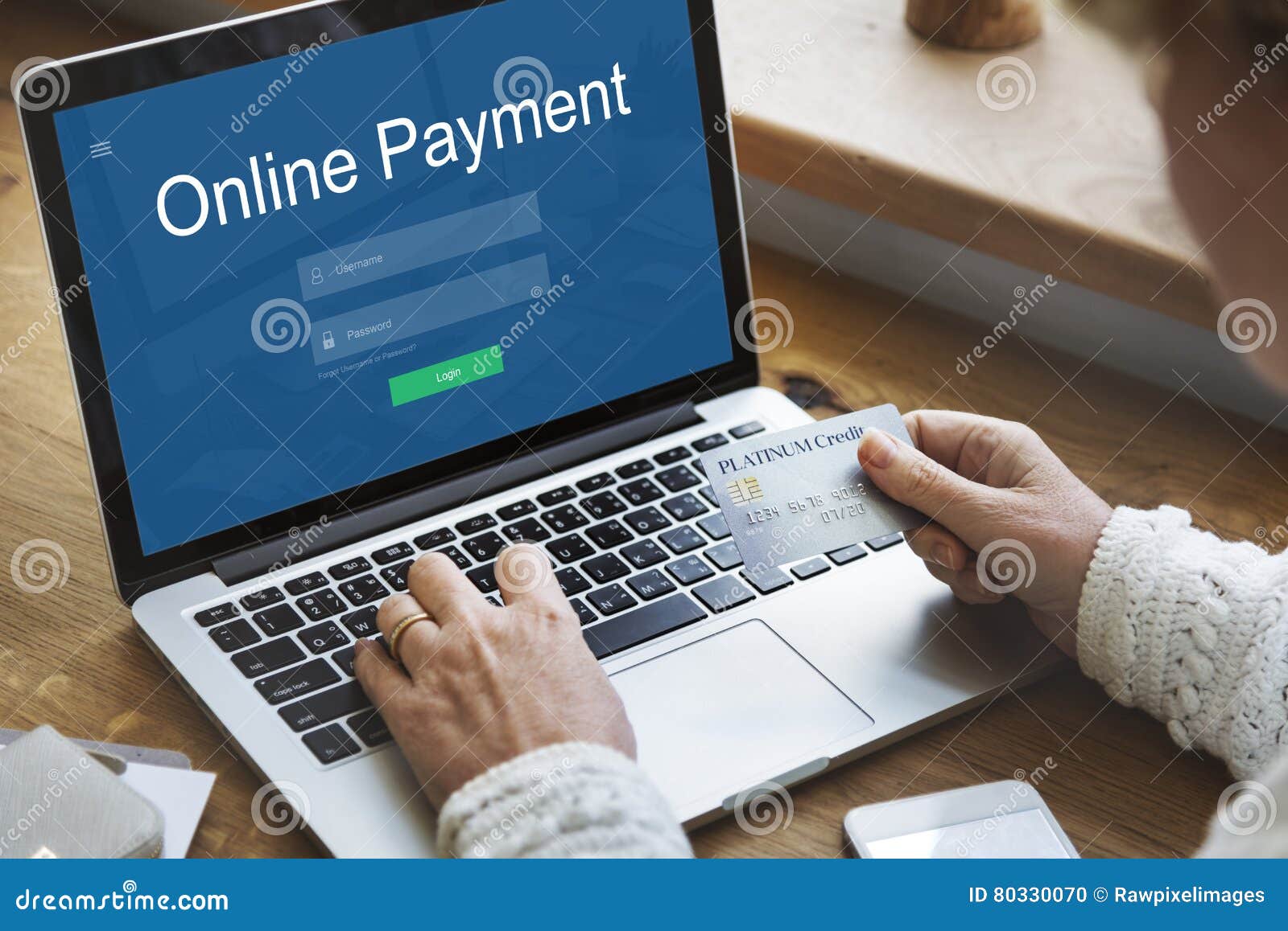 Online Payment Internet Banking Technology Concept Stock Photo - Image ...