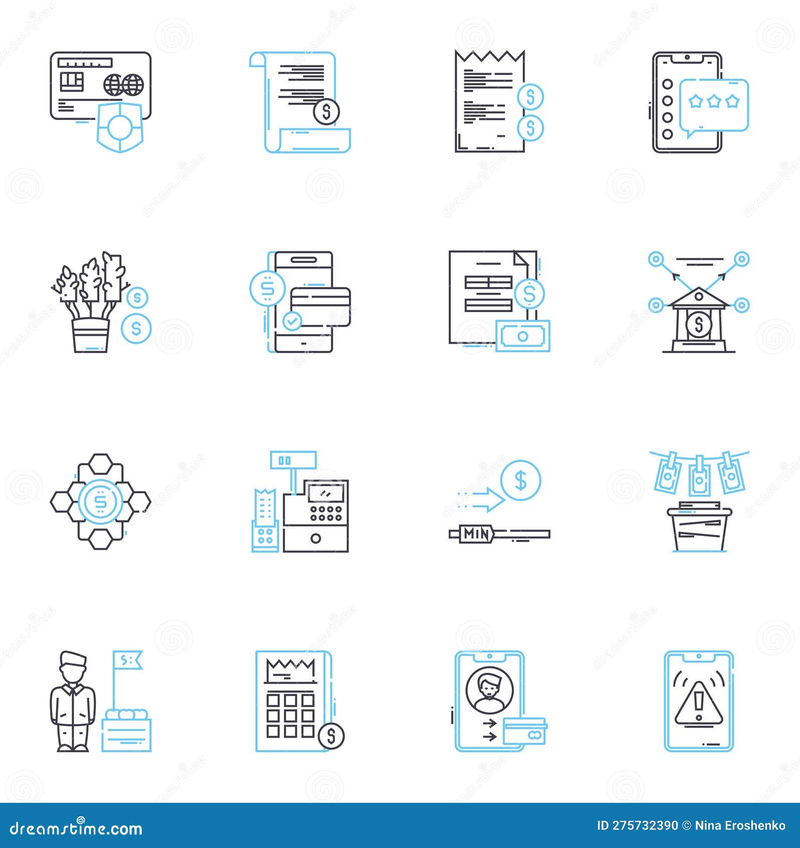 Gateway Line Icons Collection. Doorway, Ingress, Access, Portals ...