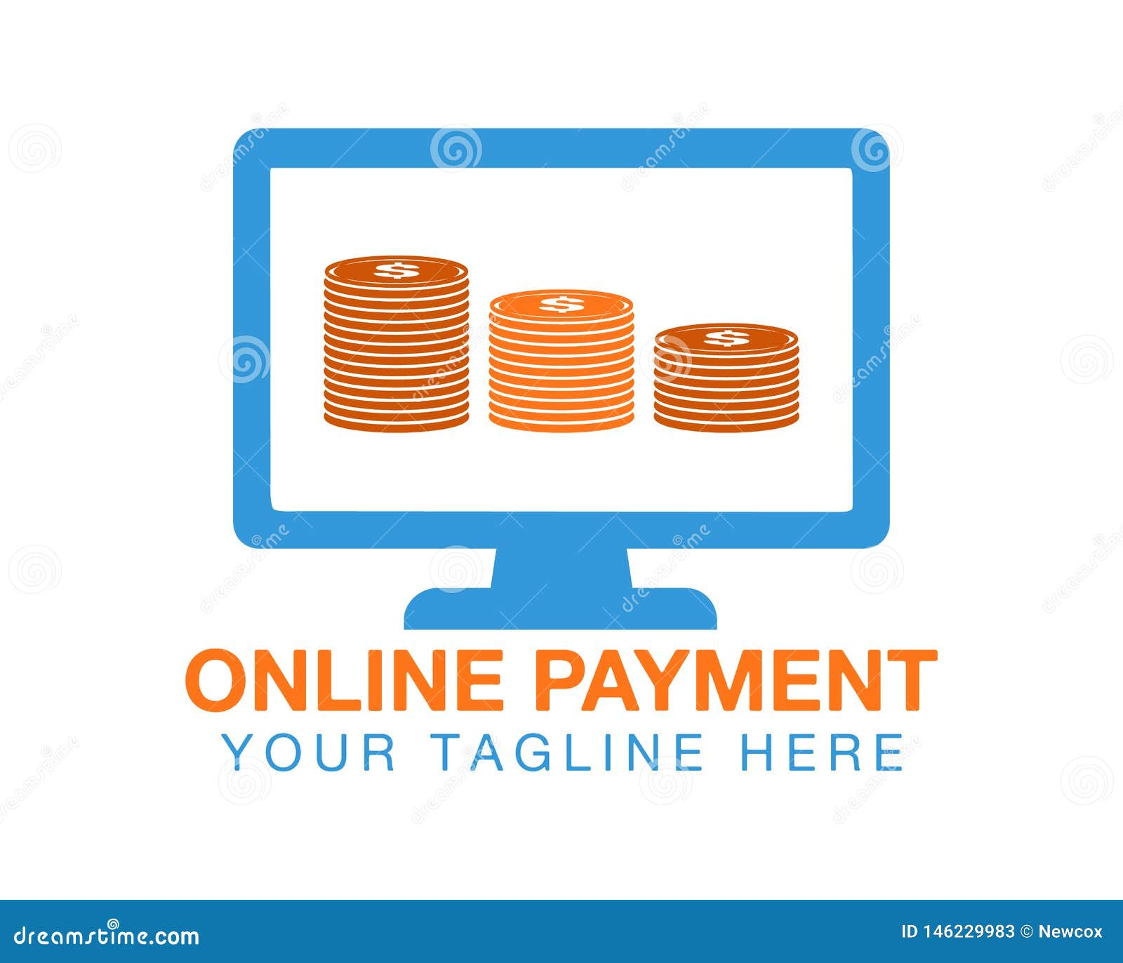 Online Payment logo. stock vector. Illustration of internet - 146229983