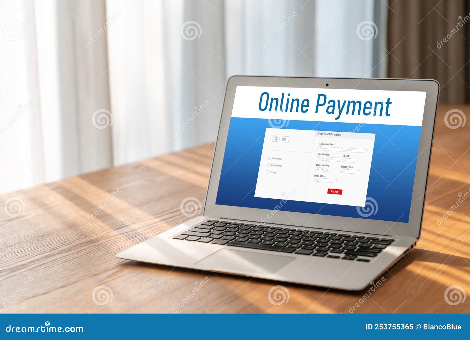 Online Payment Platform for Modish Money Transfer Stock Image - Image ...