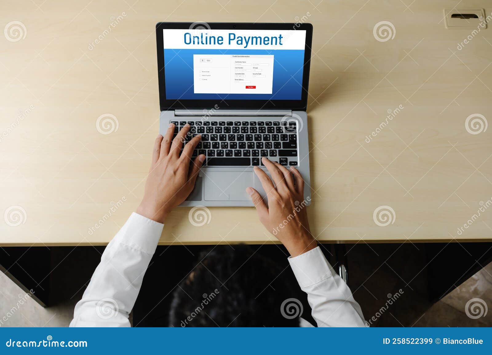 Online Payment Platform for Modish Money Transfer Stock Image - Image ...