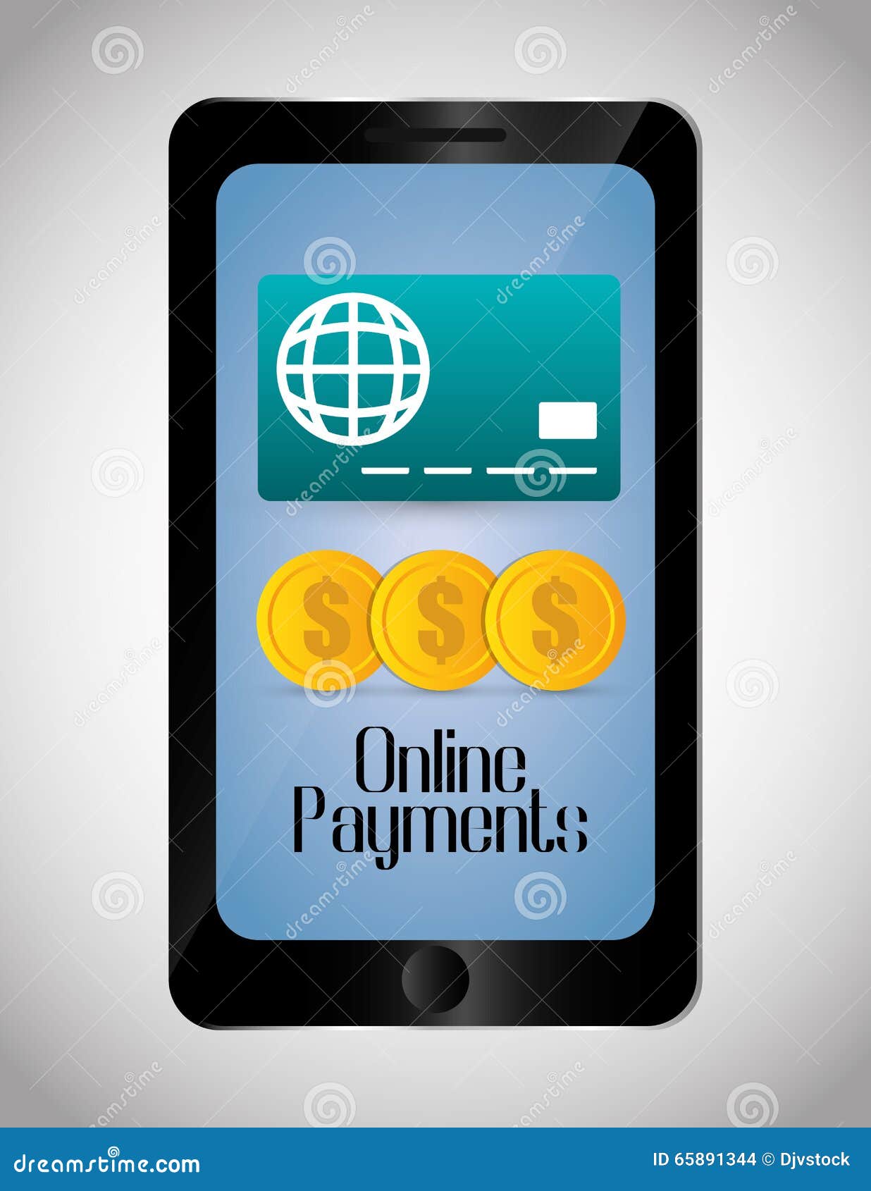 Online payments icons stock vector. Illustration of sale - 65891344