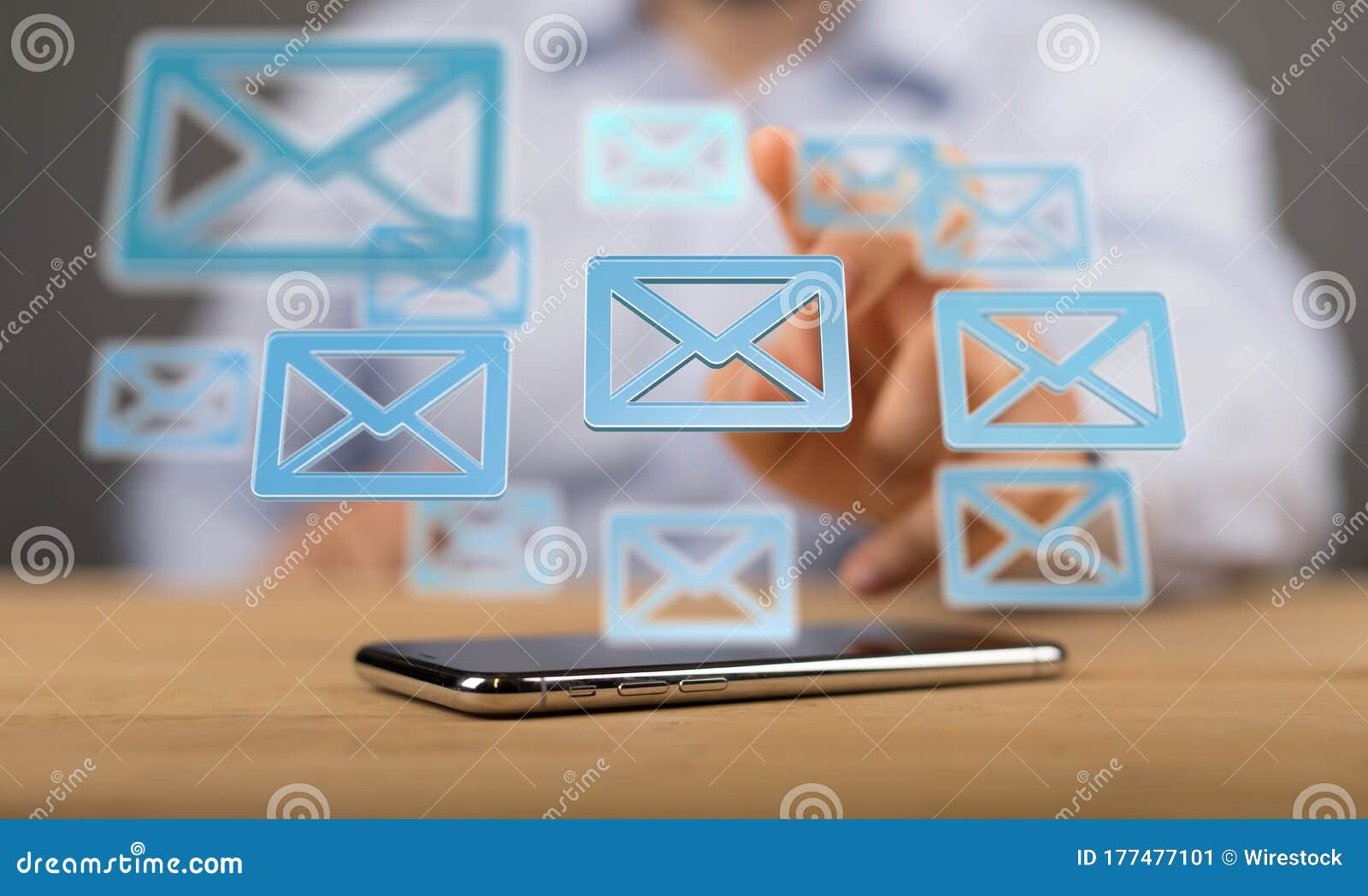 A Online People Network. Using Internet for Communication Stock Image ...