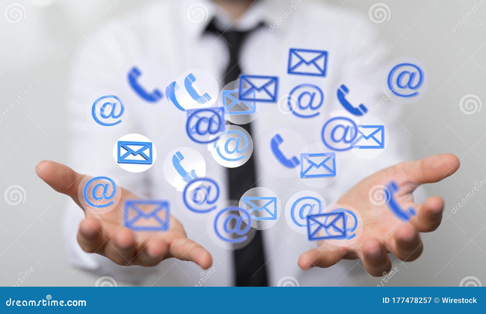 A Online People Network. Using Internet for Communication Stock Image ...