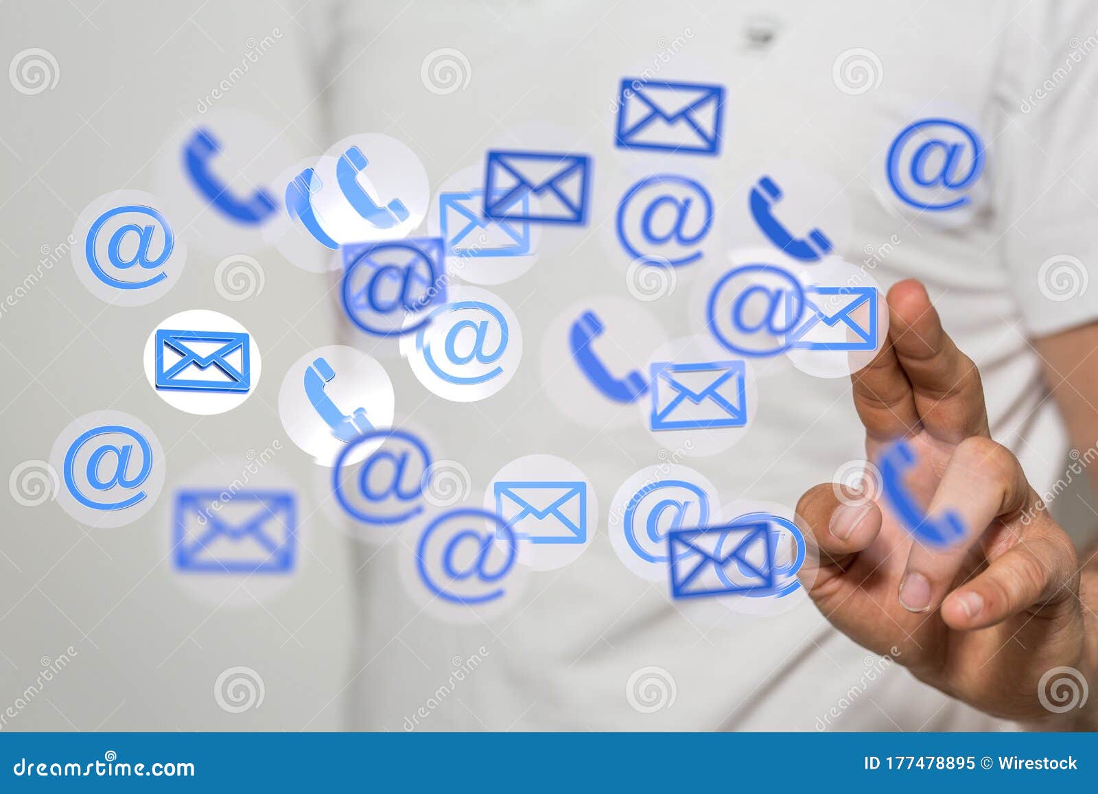 A Online People Network. Using Internet for Communication Stock Image ...