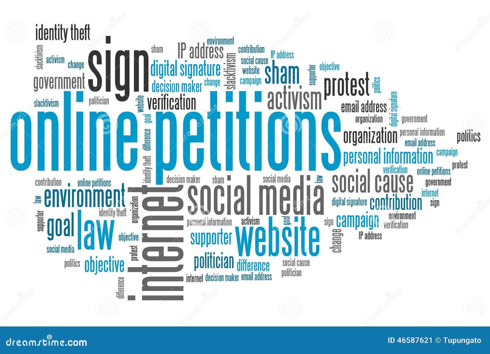 Online petitions stock illustration. Illustration of slacktivism - 46587621